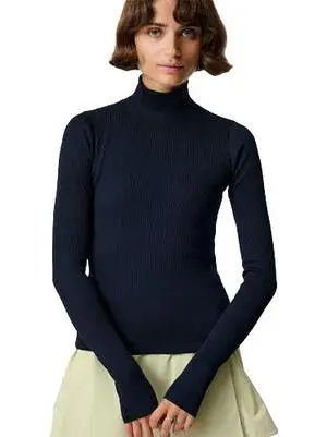 HIKERKIND Ribbed Merino Turtleneck 02 Woad