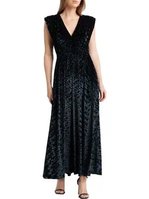 PARKER The Marley Texture Velvet Maxi Dress