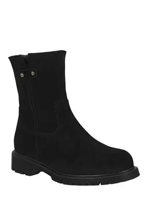 La Canadienne Waterproof Shearling Lined Boots - Black Suede