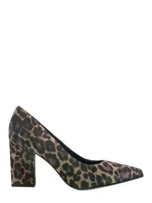 PEDRO MIRALLES Leopard Print Pointed-toe Pumps - Brown