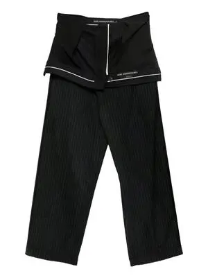 Andersson Bell Pinstriped Trousers - Black