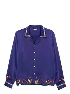 BODE Silk Shirt - Blue