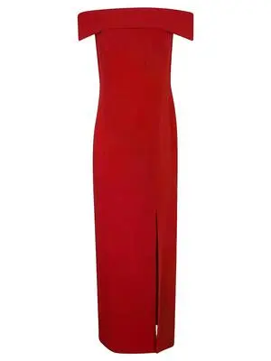 Ralph Lauren Off-shoulder Dress - Red
