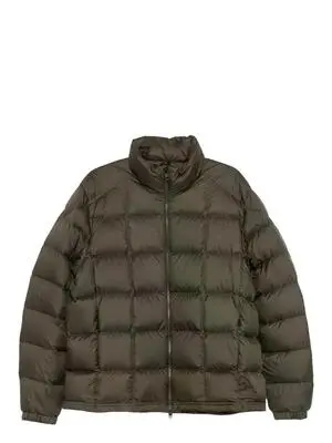 Moncler Eglise Square-quilted Hooded Down Jacket - Green