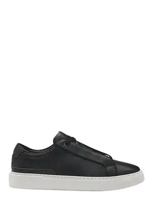 BOSS Low-top Leather Sneakers - Black