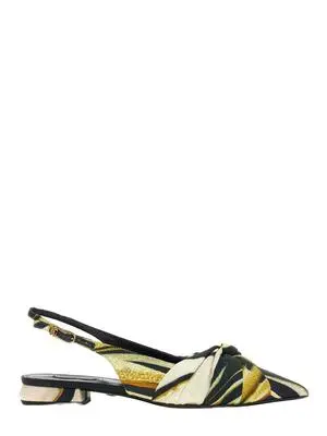 Roberto Cavalli Pettegola Slingback Pumps - Black