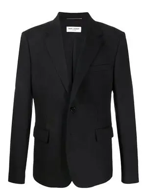 Saint Laurent Single-breasted Blazer - Black