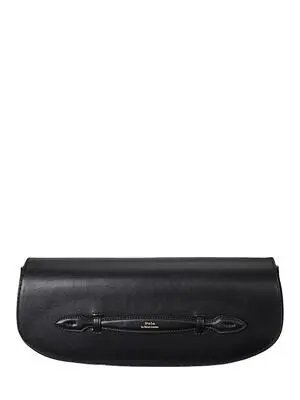 Polo Ralph Lauren Bellport Leather Long Flap Clutch - Black