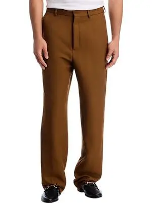 Ami Wide Fit Wool Trousers - Hazelnut