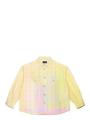 MAINLESS Flap Pocket Button-up Shirt - Yellow