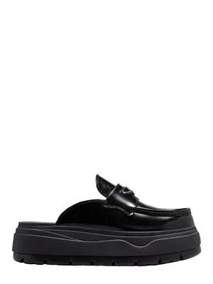 JORDAN Platform Loafer Mules Black