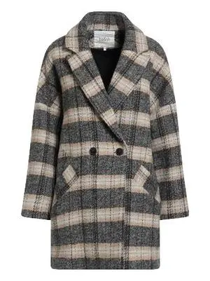 Ba&sh Tartan Flannel Double-breasted Coat - Grey