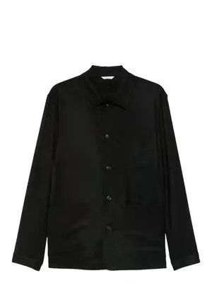 MANUEL RITZ Flannel Shirt Jacket - Black