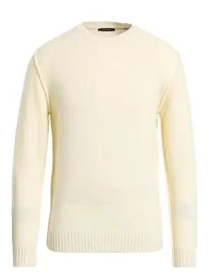 BELLWOOD Solid Crewneck Wool Sweater - White