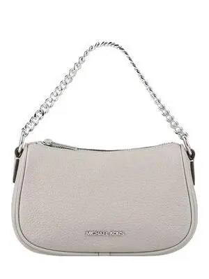 Michael Kors Pebbled Leather Handbag With Detachable Shoulder Strap - Grey