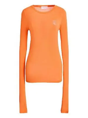 GAËLLE PARIS Logo Embellished Long-sleeve T-shirt - Orange