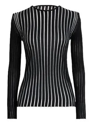 Wolford Striped Sweater - Black