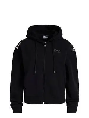 EA7 Fleece Zip-up Sweatshirt - Black