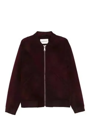 AMARANTO Zip-up Bomber Jacket - Red