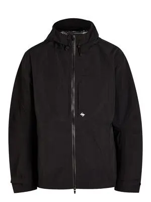 REPRESENT Hooded Shell Jacket With Logo Print - Black