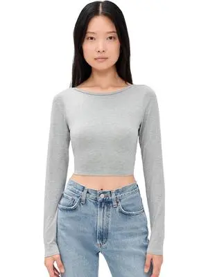 LE BOP Heidi Top Heather Grey