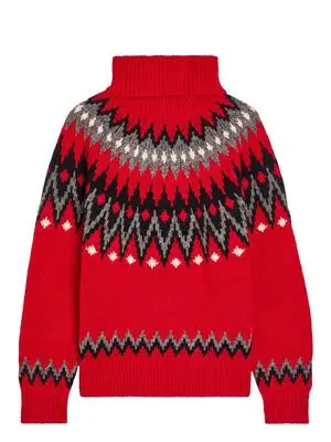 Polo Ralph Lauren Fair Isle Wool-blend Jumper - Red