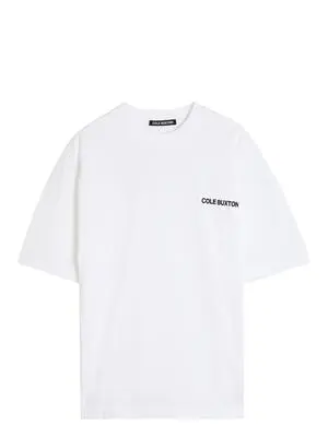 COLE BUXTON Logo-print Cotton T-shirt - White