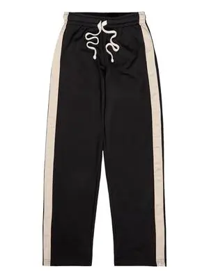 COLE BUXTON Stripe Straight-leg Jersey Track Pants - Black