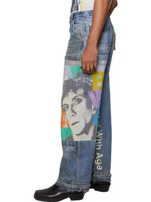 BETTER WITH AGE Knucklehead Double Knee Denim Jeans - Multi