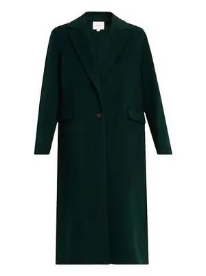 Vince Cashmere-Wool Single-Breasted Coat Juniper