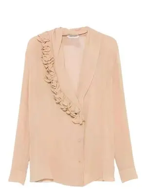 Alberta Ferretti Ruffled Shirt - Pink
