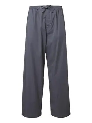 LEMAIRE Cotton Twill Wide-leg Pants - Blue