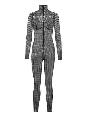 Givenchy Mesh Turtleneck Bodysuit - Black