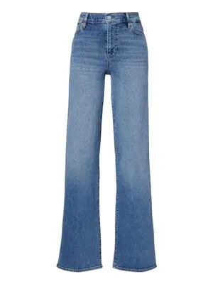 FRAME Le Slim Palazzo Long Wide-leg Jeans - Blue