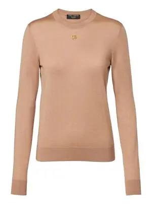 Dolce & Gabbana Cashmere And Silk Sweater - Beige