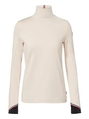 Moncler Turtleneck Ski Top - Beige