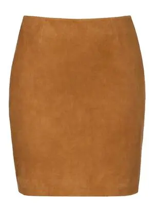 Remain Birger Christensen Suede Miniskirt Beige