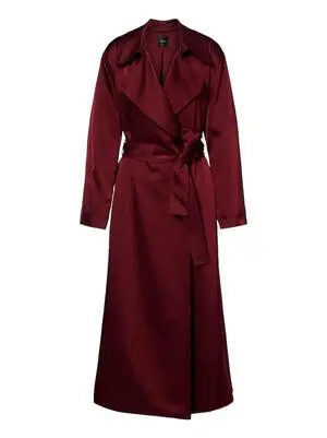LESET Barb Satin Wrap Coat