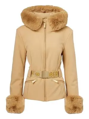Goldbergh Prezioso Faux Fur-trimmed Down Ski Jacket - Beige