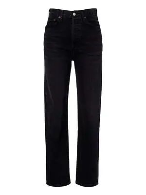 AGOLDE 90's Mid-rise Straight Jeans - Black