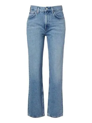 AGOLDE Valen High-rise Straight Jeans - Blue