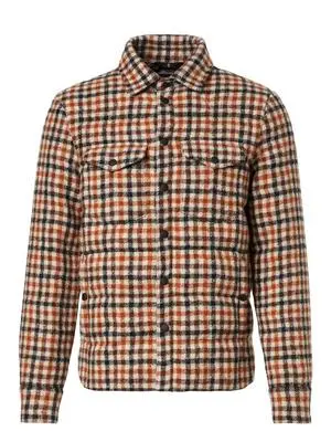 Moncler Gelt Checked Virgin Wool Down Jacket - Multicoloured