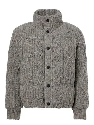 Moncler Ellesmere Virgin Wool Down Jacket - Grey