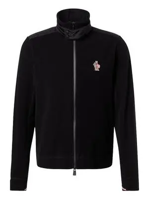 Moncler Fleece Zip-up Cardigan - Black