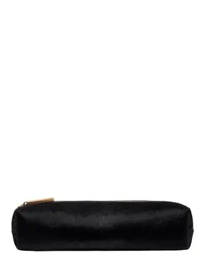 Khaite Kye Calf Hair Clutch - Black