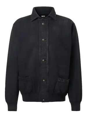 A.PRESSE Vintage Cotton Cardigan - Black