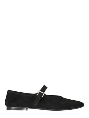 THE ROW Boheme Mj Suede Shoe - Black