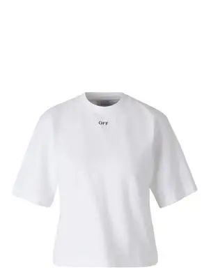Off-White Round Neck T-shirt - White