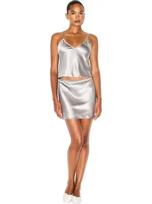 SKIMS Heavyweight Satin Mini Skirt Mirror