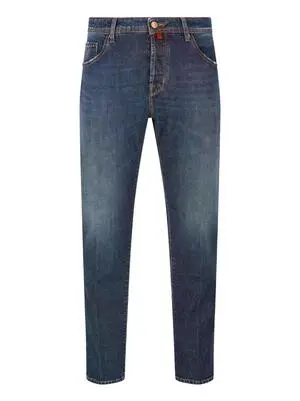 Jacob Cohen Topstitched Jeans - Blue